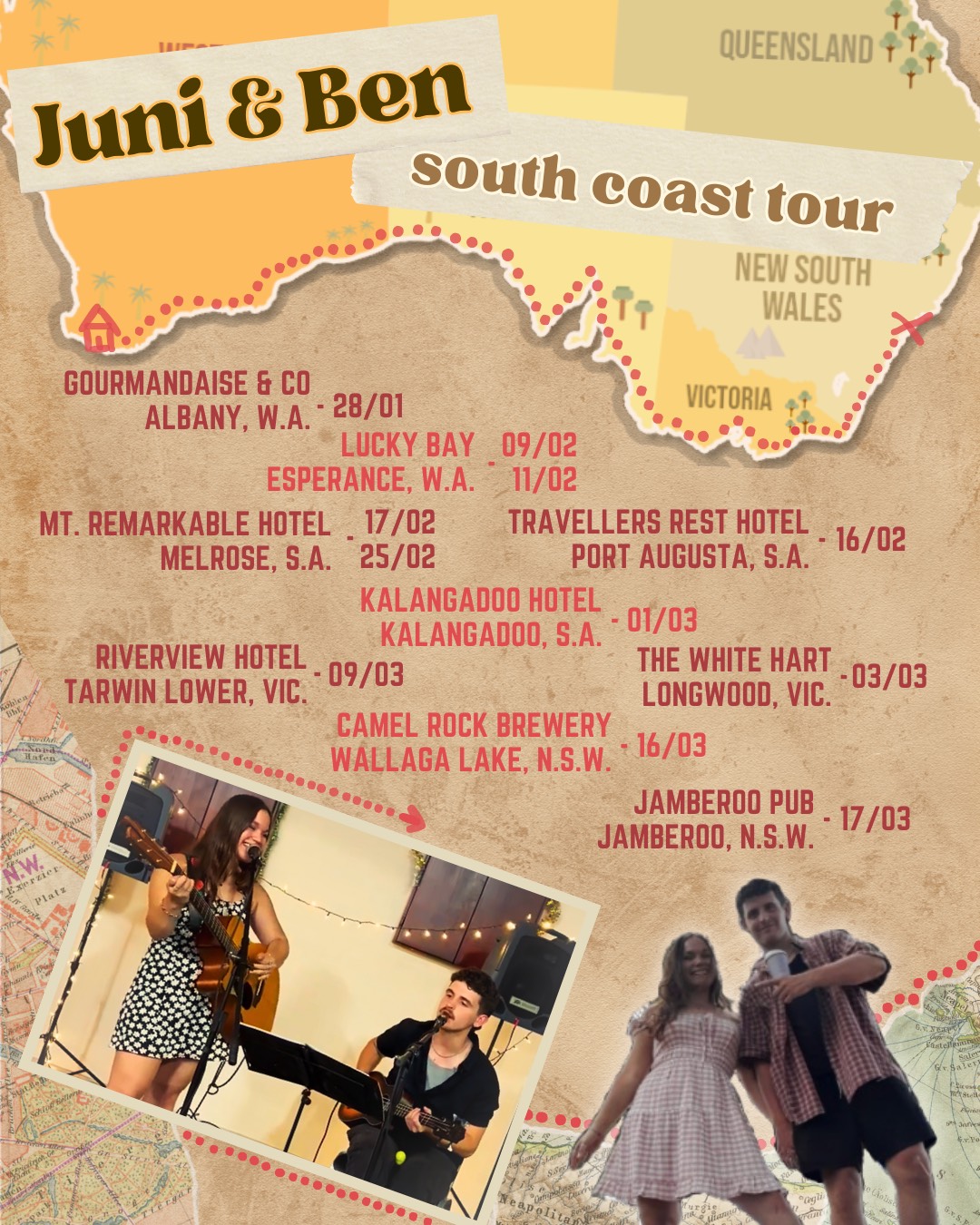 JUNI & BEN Live Acoustic Duo - Jamberoo Pub